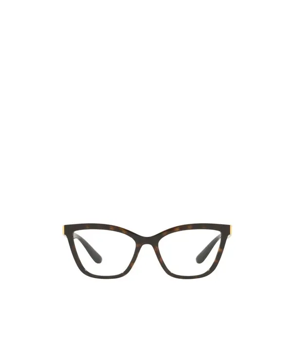 Dolce & Gabbana Tortoiseshell Square Frame Eyeglasses - Black