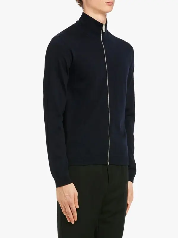 Prada Wool Zip-up Cardigan - No