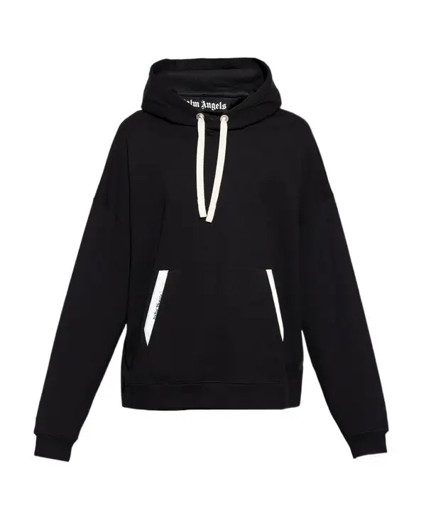 Palm Angels Logo Inlay Drawstring Hoodie