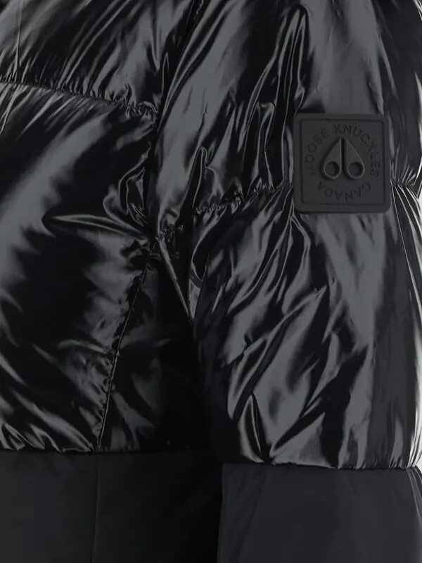 Moose Knuckles High-shine Panelled Down Coat