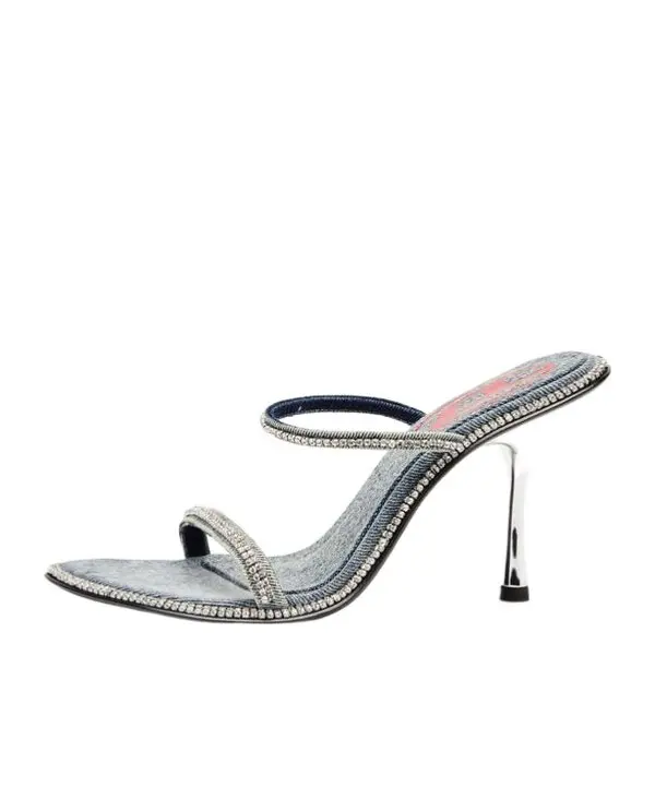 DIESEL® D-havanna Embellished Mules - Light Blue