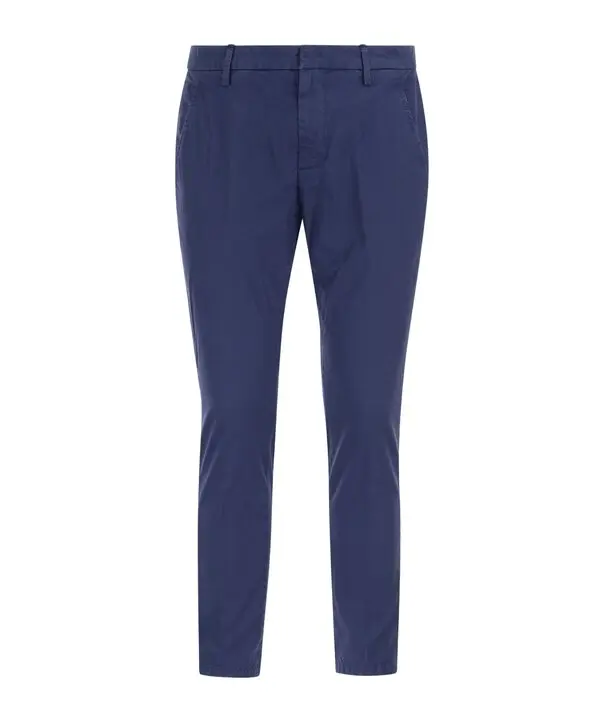 DONDUP Alfredo Slim Fit Ankle Length Pants - Blue