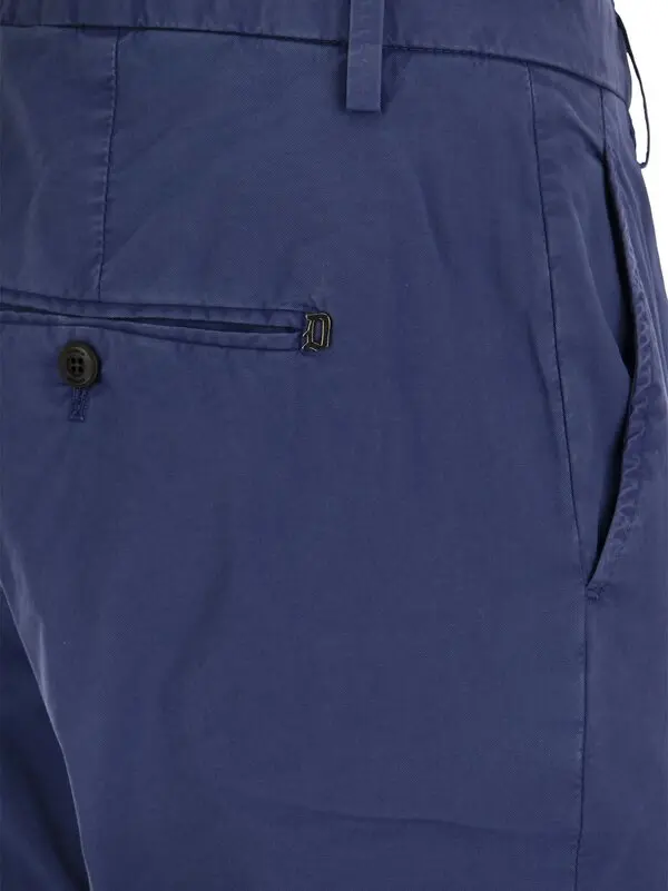 DONDUP Alfredo Slim Fit Ankle Length Pants - Blue