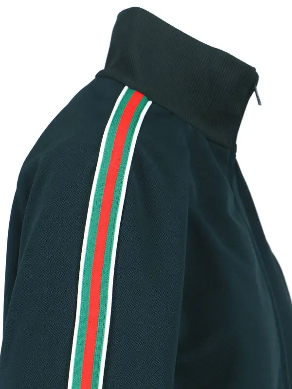Gucci Zip-up Track Jacket With Web Detail