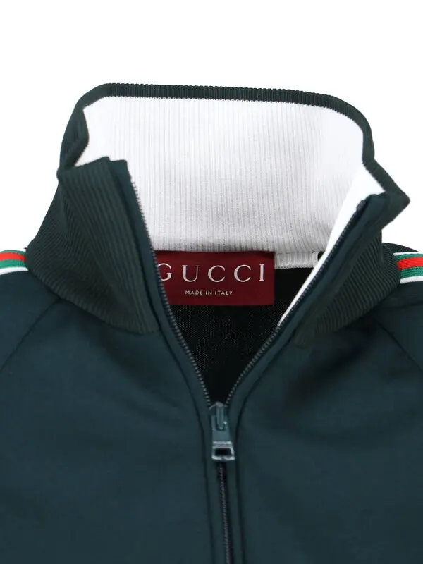 Gucci Zip-up Track Jacket With Web Detail
