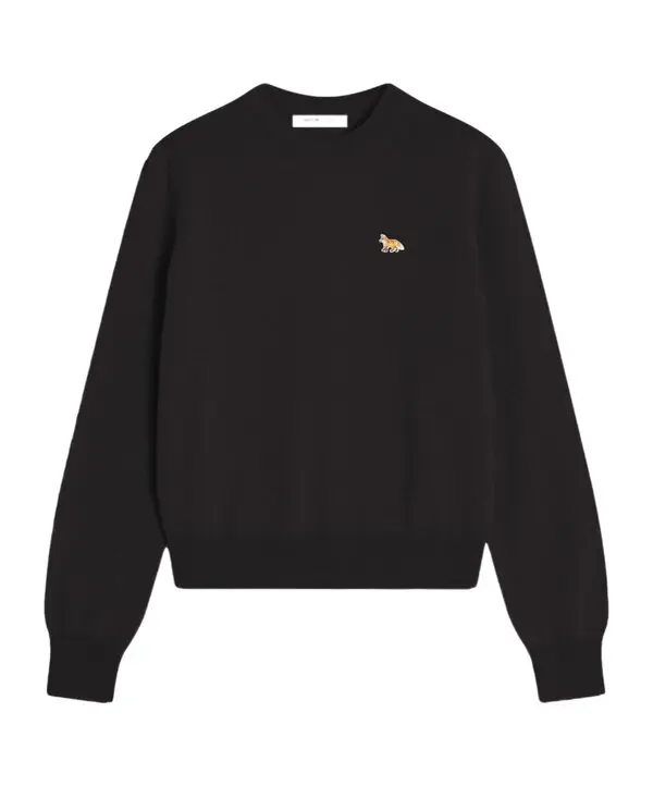 Maison Kitsuné Baby Fox Regular Jumper - Black