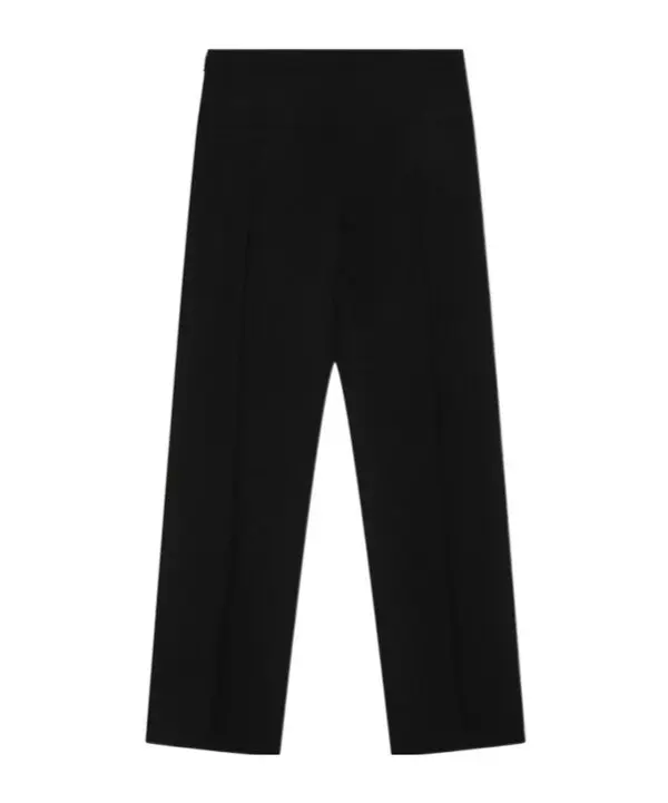 Alaïa Side Zipper Casual Pants With Front Folds - Black