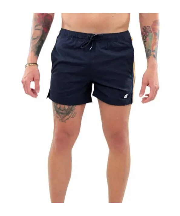 K-WAY Logo Swim Trunks - Black