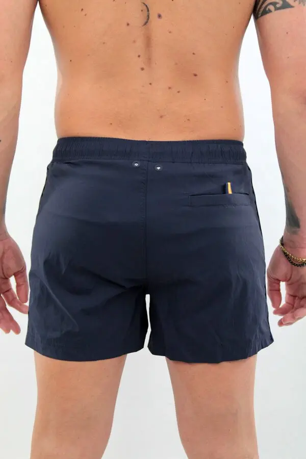 K-WAY Logo Swim Trunks - Black
