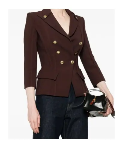 Elisabetta Franchi Double-breasted Blazer - Red