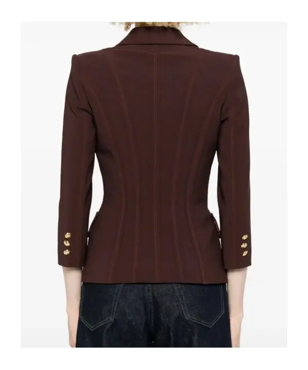 Elisabetta Franchi Double-breasted Blazer - Red