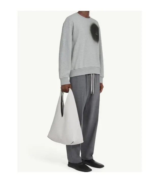 MAISON MARGIELA Spray Effect Crewneck Sweatshirt - Light Gray