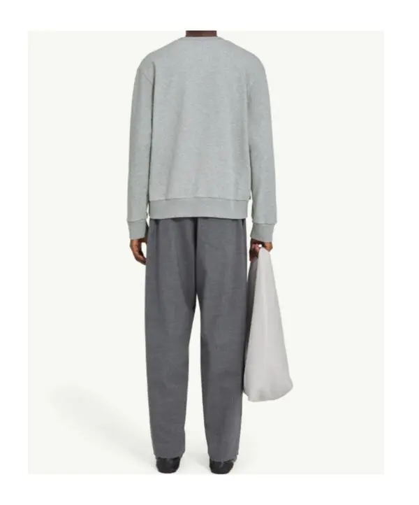 MAISON MARGIELA Spray Effect Crewneck Sweatshirt - Light Gray