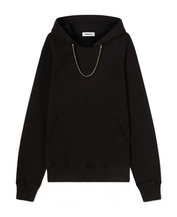 AMBUSH Ballchain Long-sleeved Hoodie - Black