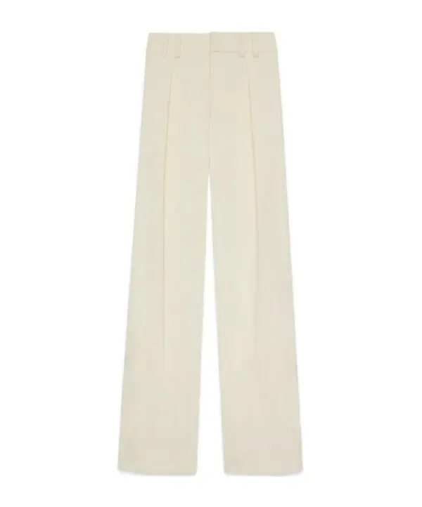 Saint Laurent Pants In Cotton Sateen