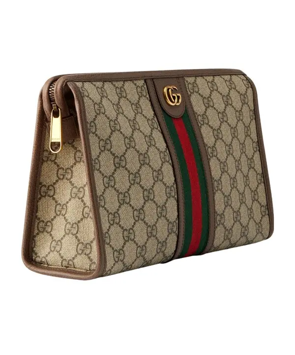 Gucci Ophidia Gg Toiletry Bag - Beige/ebony
