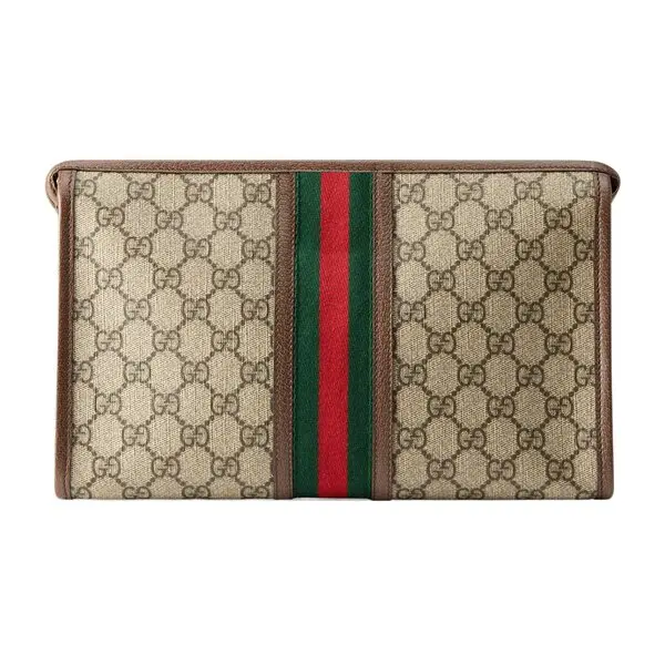 Gucci Ophidia Gg Toiletry Bag - Beige/ebony