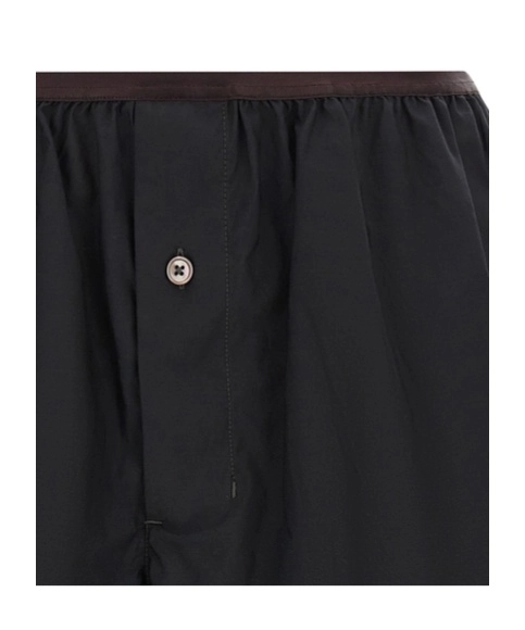 LEMAIRE Boxer Shorts With Elastic Waistband - Squid Ink