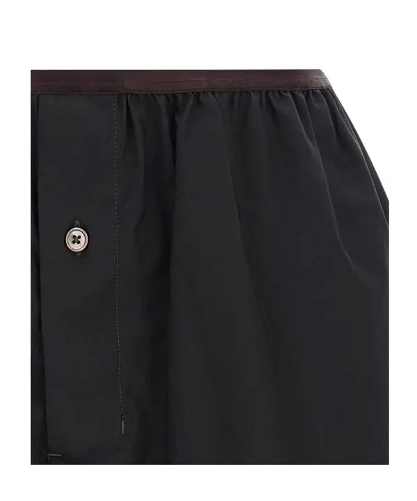 LEMAIRE Boxer Shorts With Elastic Waistband - Squid Ink