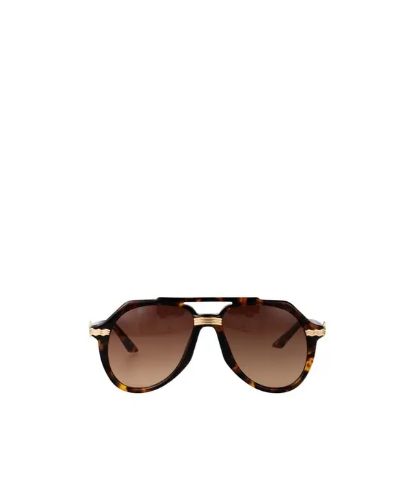 Casablanca Aviator Sunglasses - Havana-gold / Brown