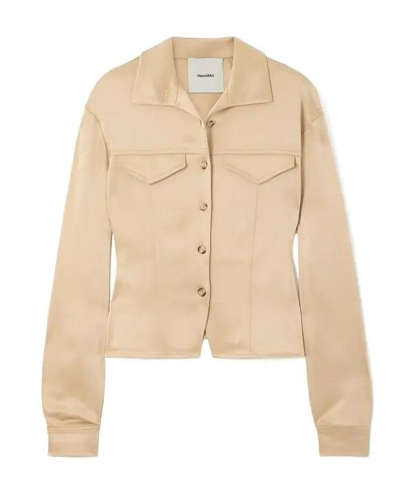 Nanushka Gitta Satin Shirt
