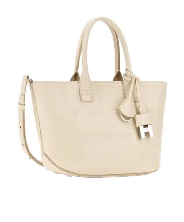 Hogan Address Shopping Bag - Nude
