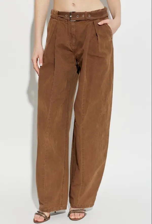 Blumarine Pleated Belted Trousers