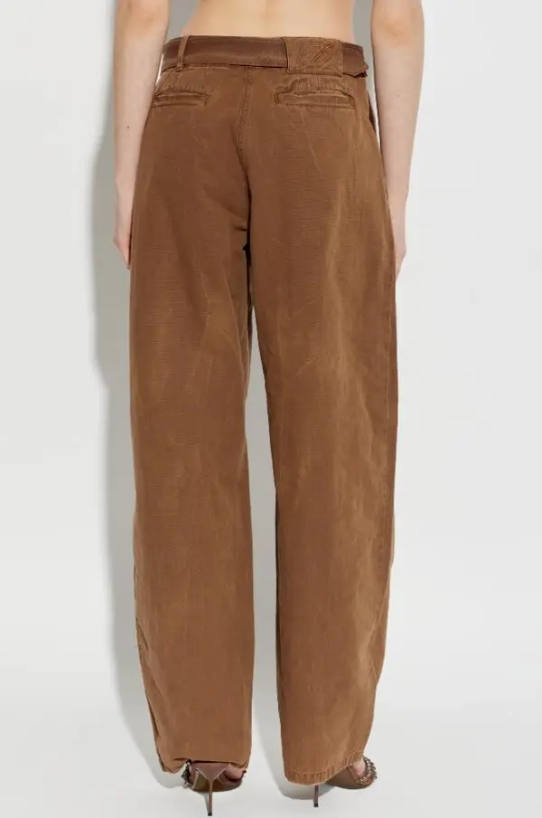 Blumarine Pleated Belted Trousers