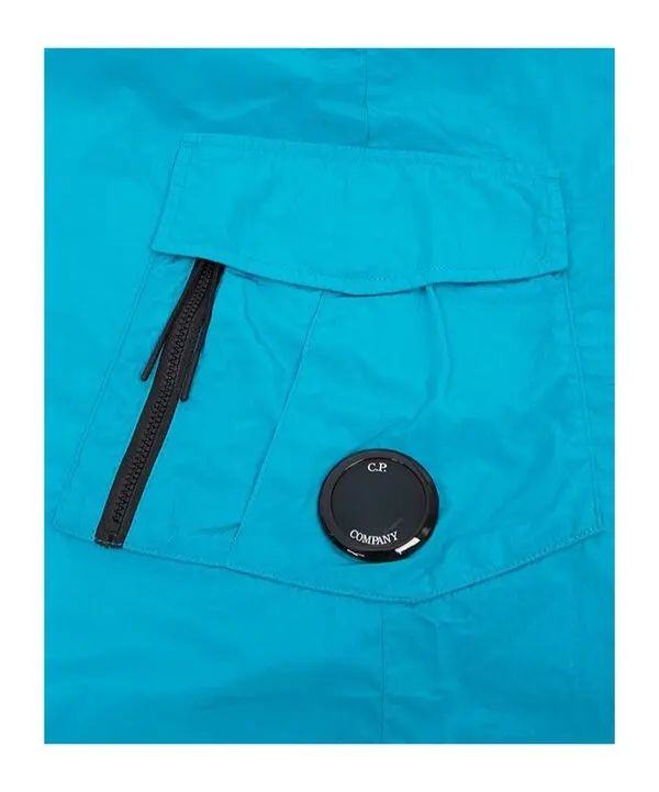 C.P. COMPANY Elastic Waist Cargo Pants - Blue