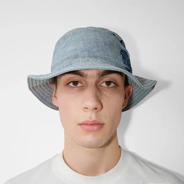 Burberry Logo-print Denim Bucket Hat
