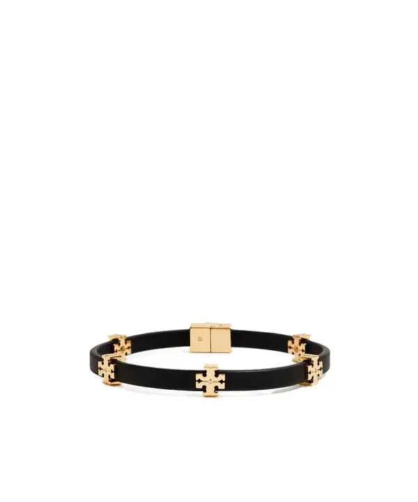 Tory Burch Eleanor Logo Bracelet - Black