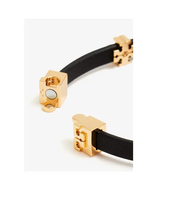 Tory Burch Eleanor Logo Bracelet - Black