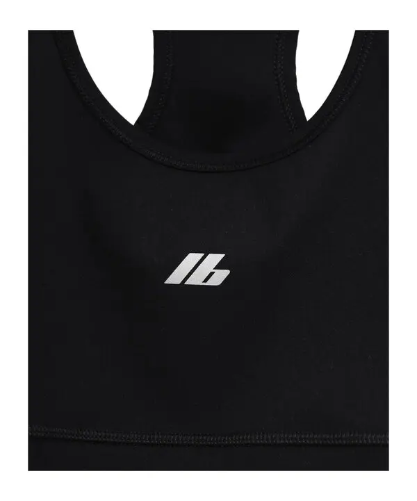 Balenciaga Reflective Logo Print Round-neck Sport Bra