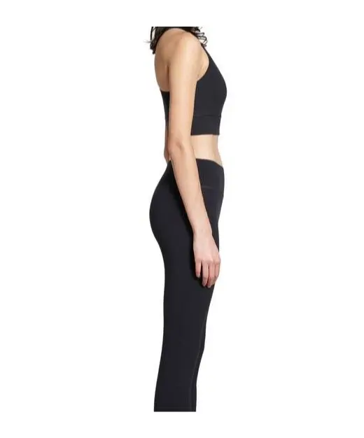 Balenciaga Reflective Logo Print Round-neck Sport Bra