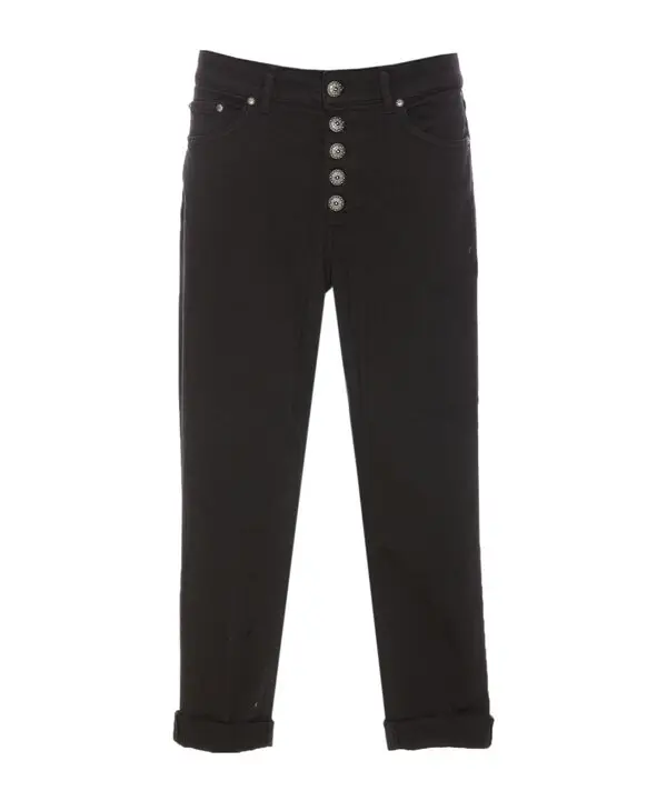 DONDUP Buttoned Trousers - Black