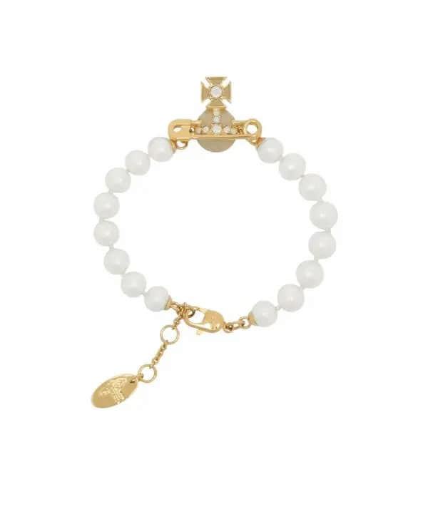 VIVIENNE WESTWOOD Faux Pearl Bracelet - White
