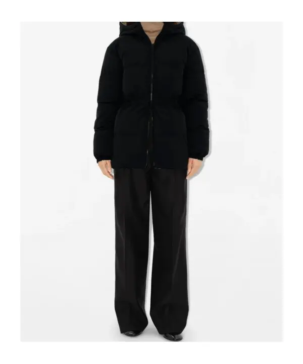 Burberry Checked Hooded Reversible Down Jacket
