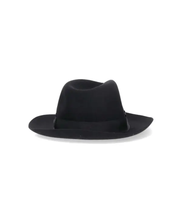 Borsalino Wide Brim Hat - Black