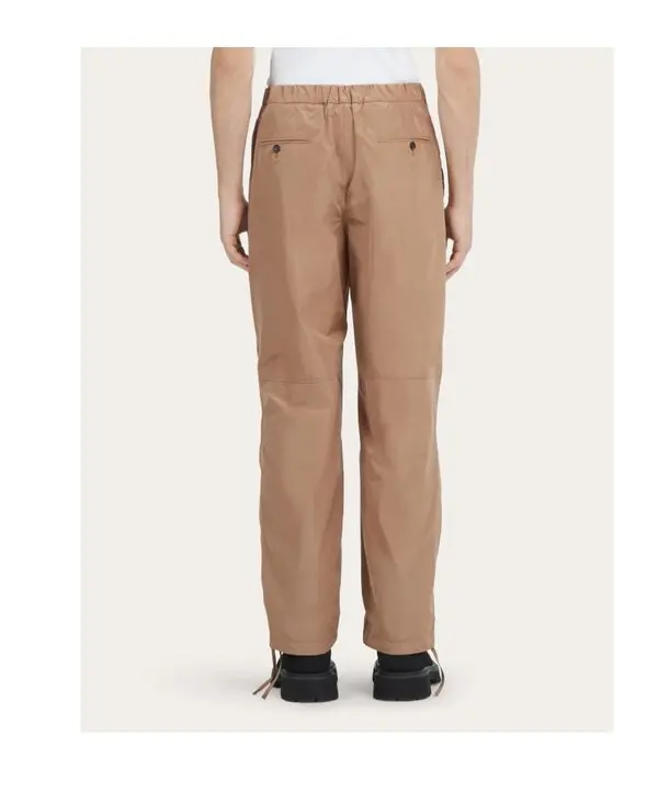 FERRAGAMO Elastic Waist Casual Pants - Brown