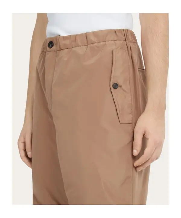 FERRAGAMO Elastic Waist Casual Pants - Brown