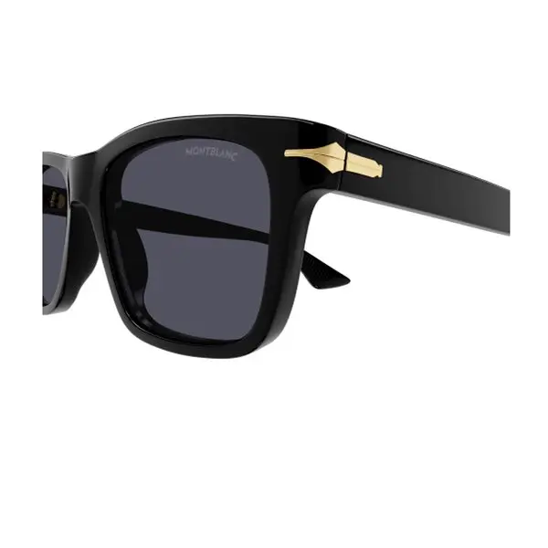 Montblanc Square Frame Sunglasses With Logo Detail - Black