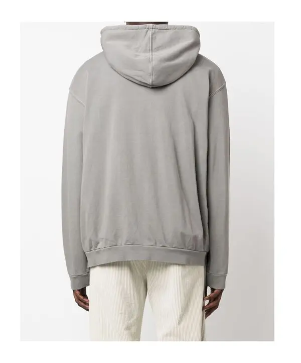 Barena Venezia Zip-up Cotton Hoodie - Gray