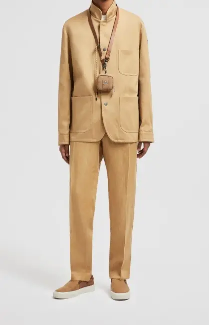 Moncler Jouere Cotton Linen Shirt Jacket