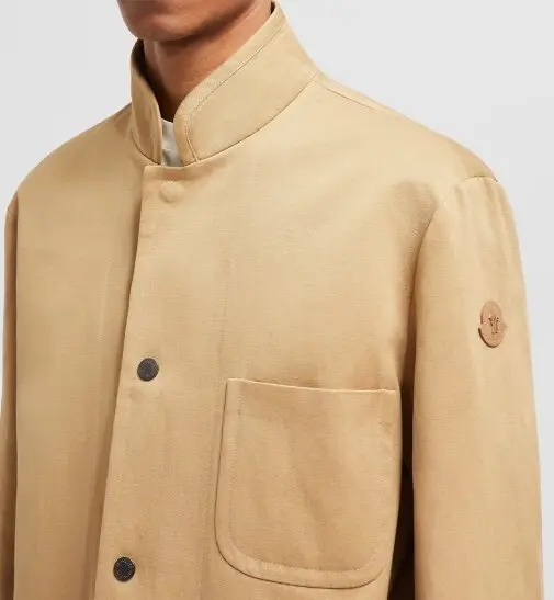 Moncler Jouere Cotton Linen Shirt Jacket