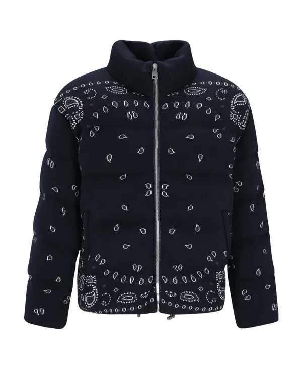 Alanui Paisley Printed Padded Zip-up Jacket