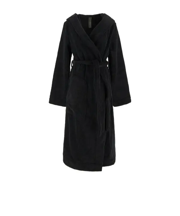 Rick Owens Terry Beach Robe - Black