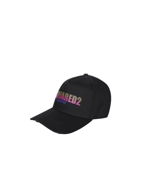 Dsquared2 Logo Printed Baseball Cap - Black