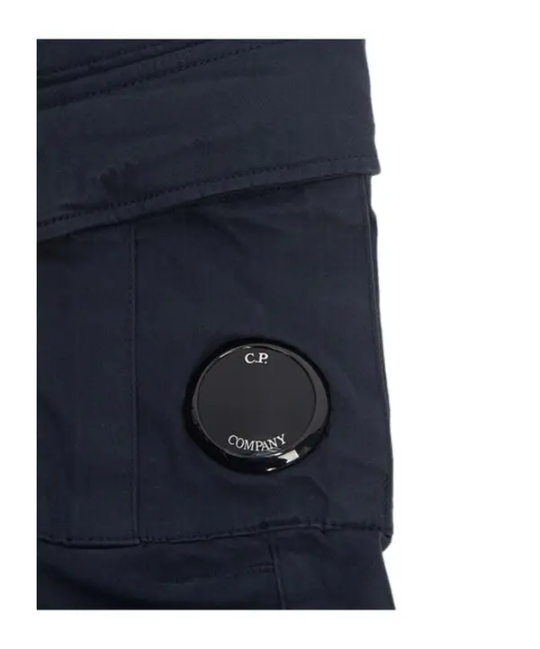 C.P. COMPANY Belt Loop Cargo Pants With Mirror Detail - Navy