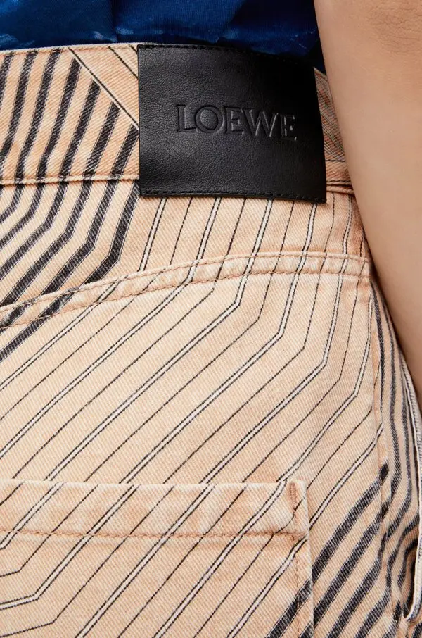 Loewe Baggy Jeans In Printed Denim