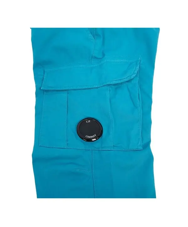 C.P. COMPANY Stretch Gabardine Cargo Pants - Blue